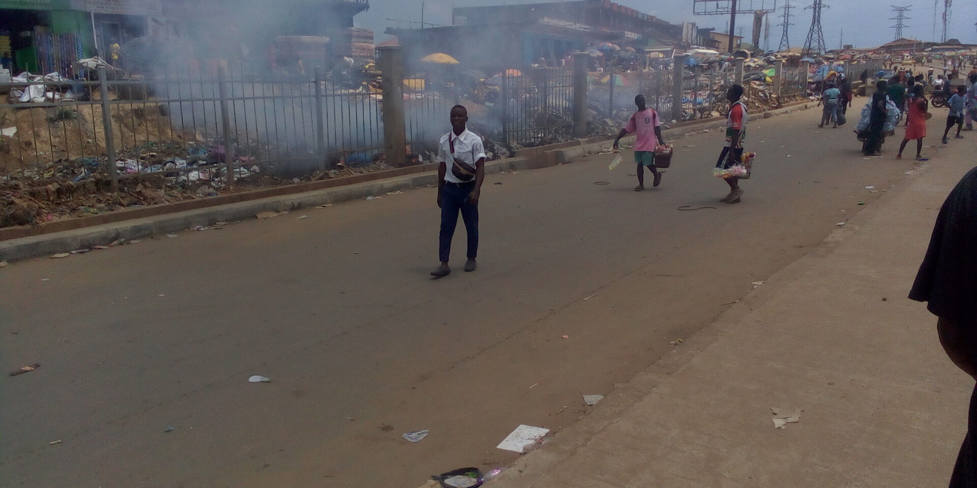 Air Pollution @ Red-Light Market Area, Regular Burning Of Garbage ...