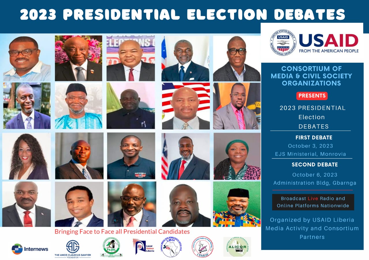 1st Presidential Debate Takes Place In Monrovia Today, Tuesday, Ahead ...