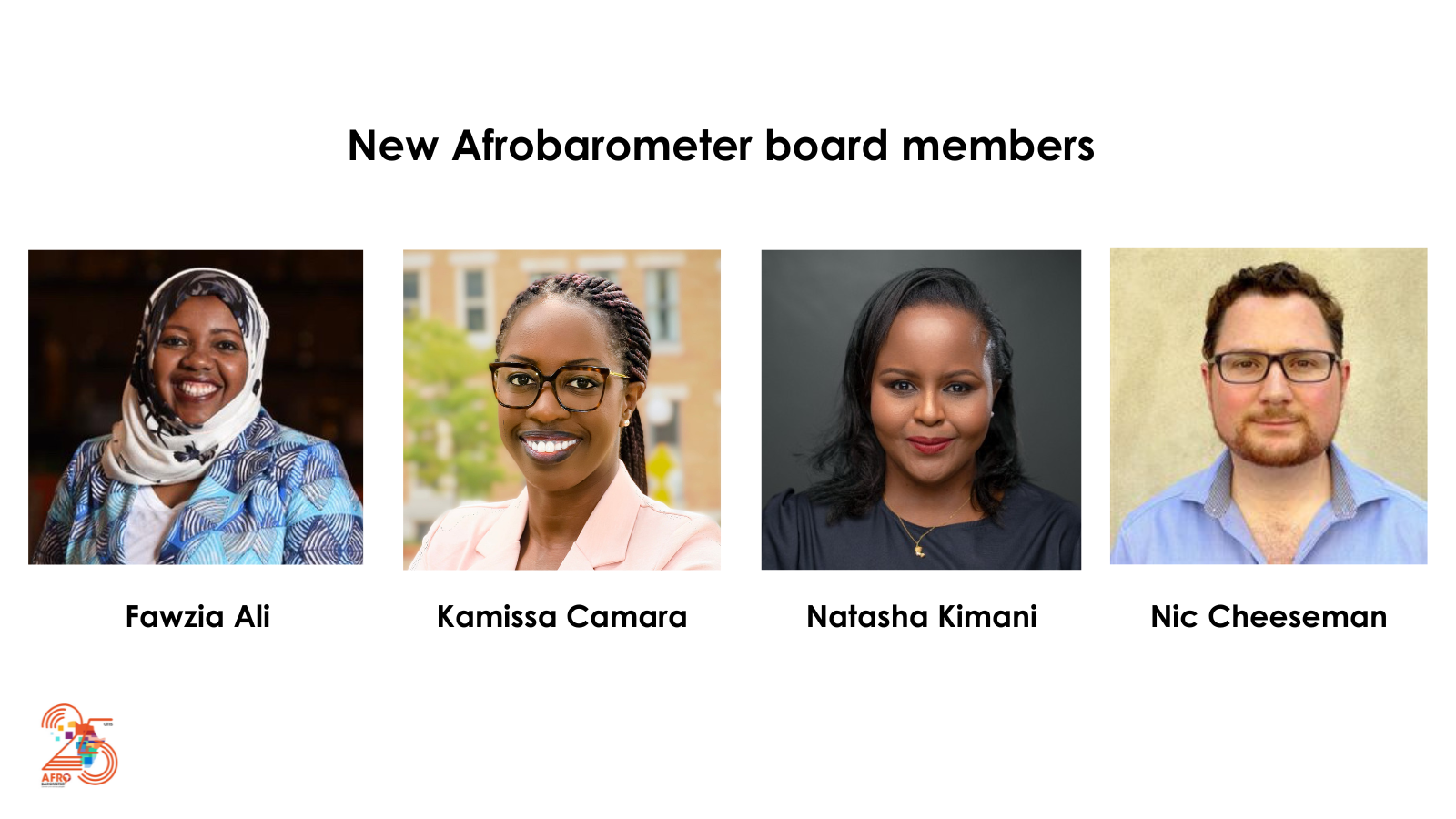 Afrobarometer Welcomes Four New Board Members - News Public Trust