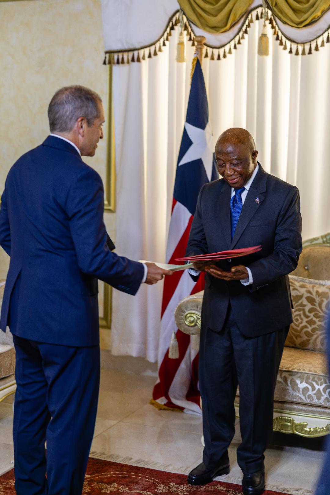 U.S. Ambassador Mark Toner Presents His Credentials To Liberian ...