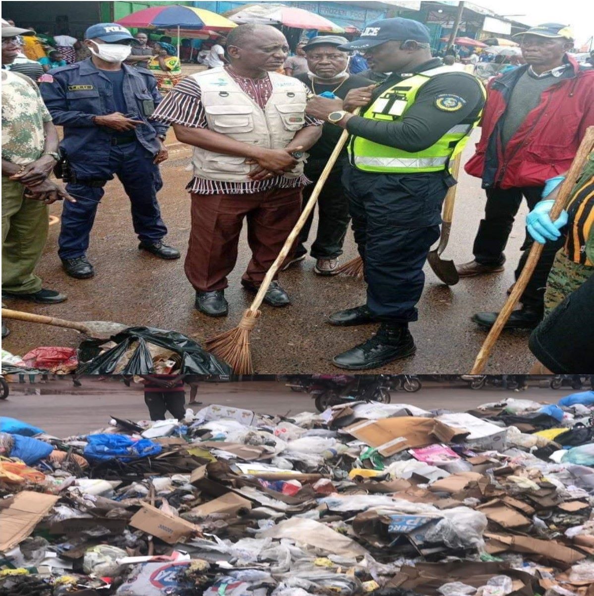 Ridding Kakata Of Filth: Joint Security Leads Clean Up Campaign ...