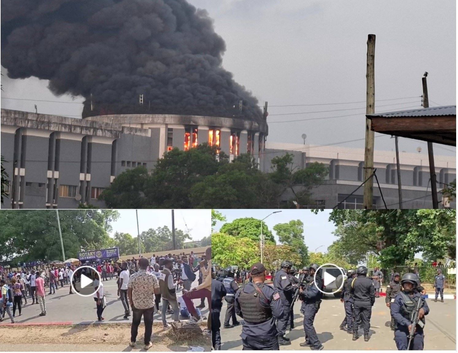 Big Fire Engulfing The Seat Of Liberia’s Legislature Follows Tuesday’s ...