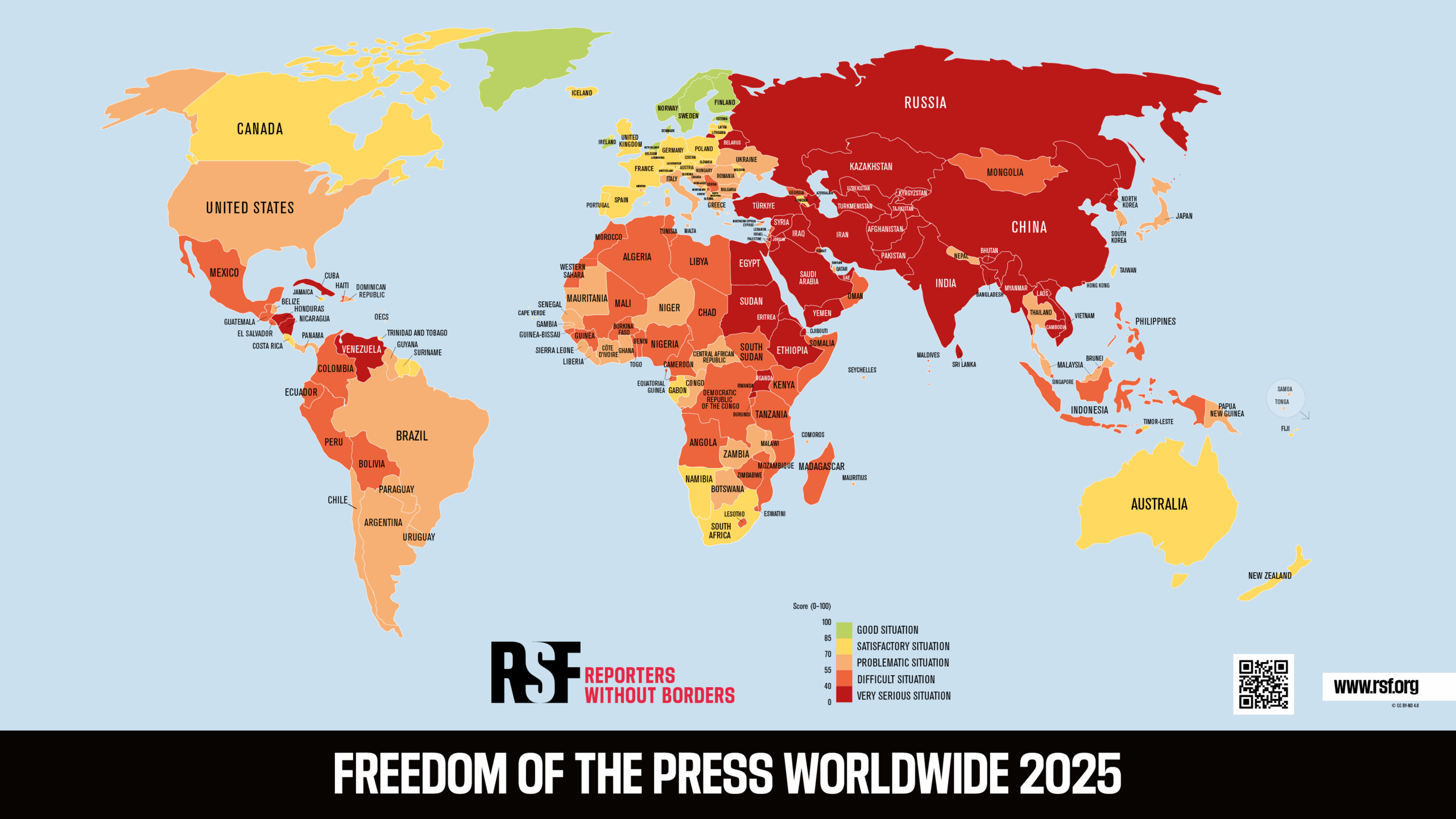 The 2025 World Press Freedom Index: Economic Fragility A Leading Threat ...