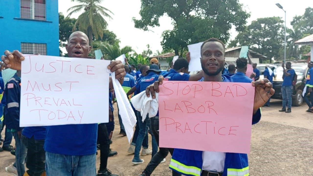 In Liberia’s Port City Of Buchanan: Workers Of ArcelorMittal ...